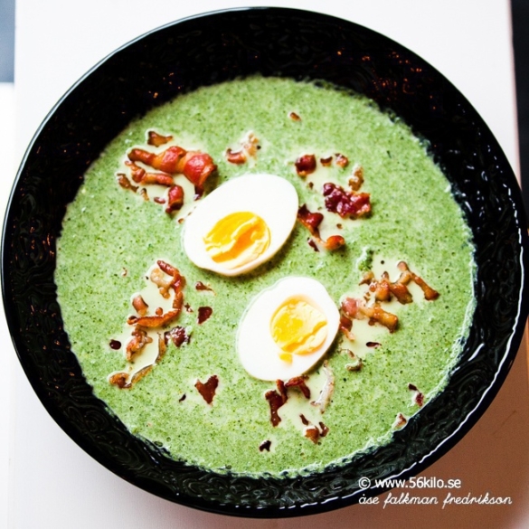 Krämig spenatsoppa med ägg & bacon - 56kilo.se - Recept, Inspiration ...