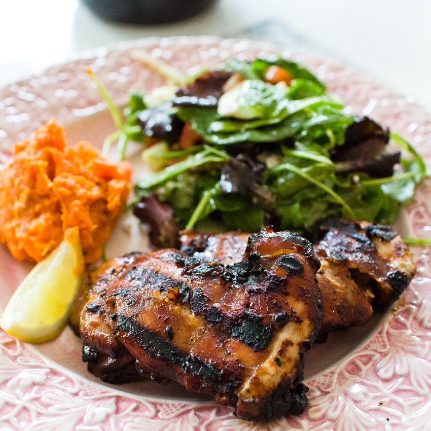 Grillad kycklinglårfilé med rostad sötpotatismos - 56kilo – Hälsosamma ...